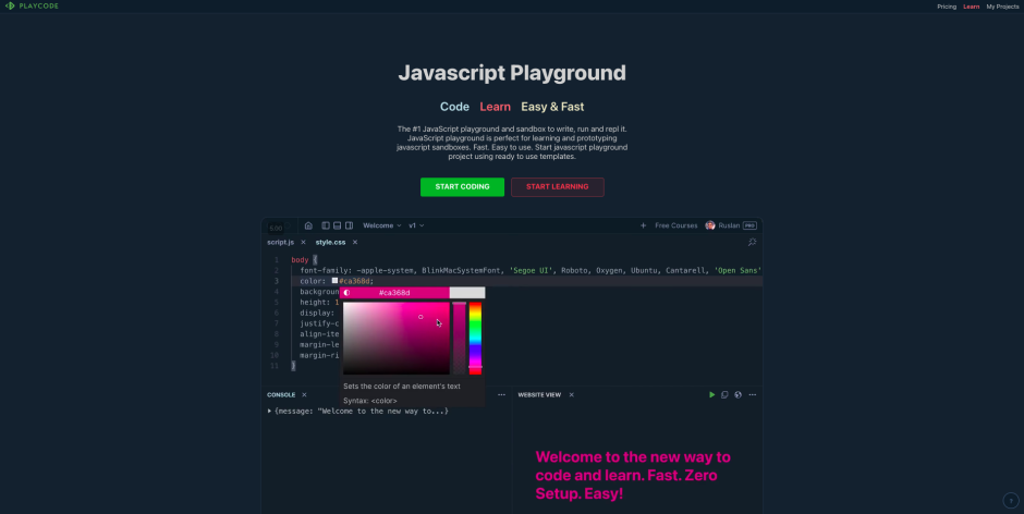 無料のHTML Playgroundとして利用できるプレイグラウンドサービス「PlayCode」を試してみた